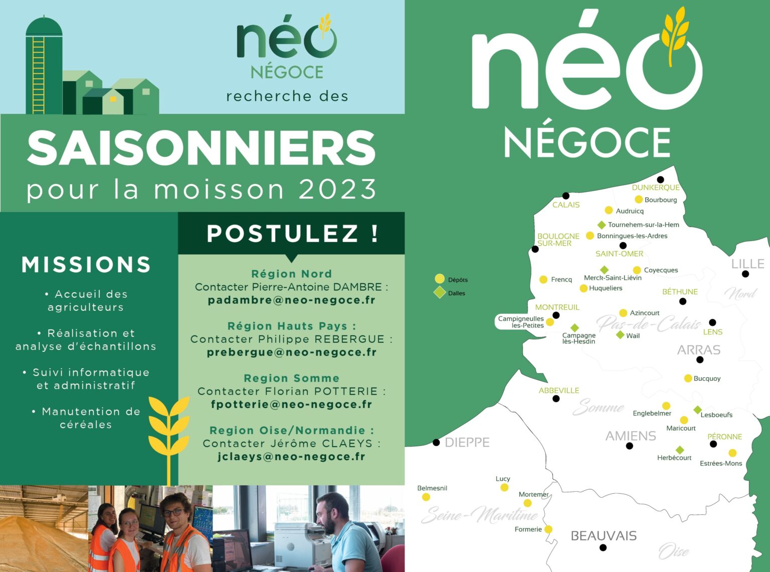 Neo Negoce : Négoce agricole dans les Hauts de France