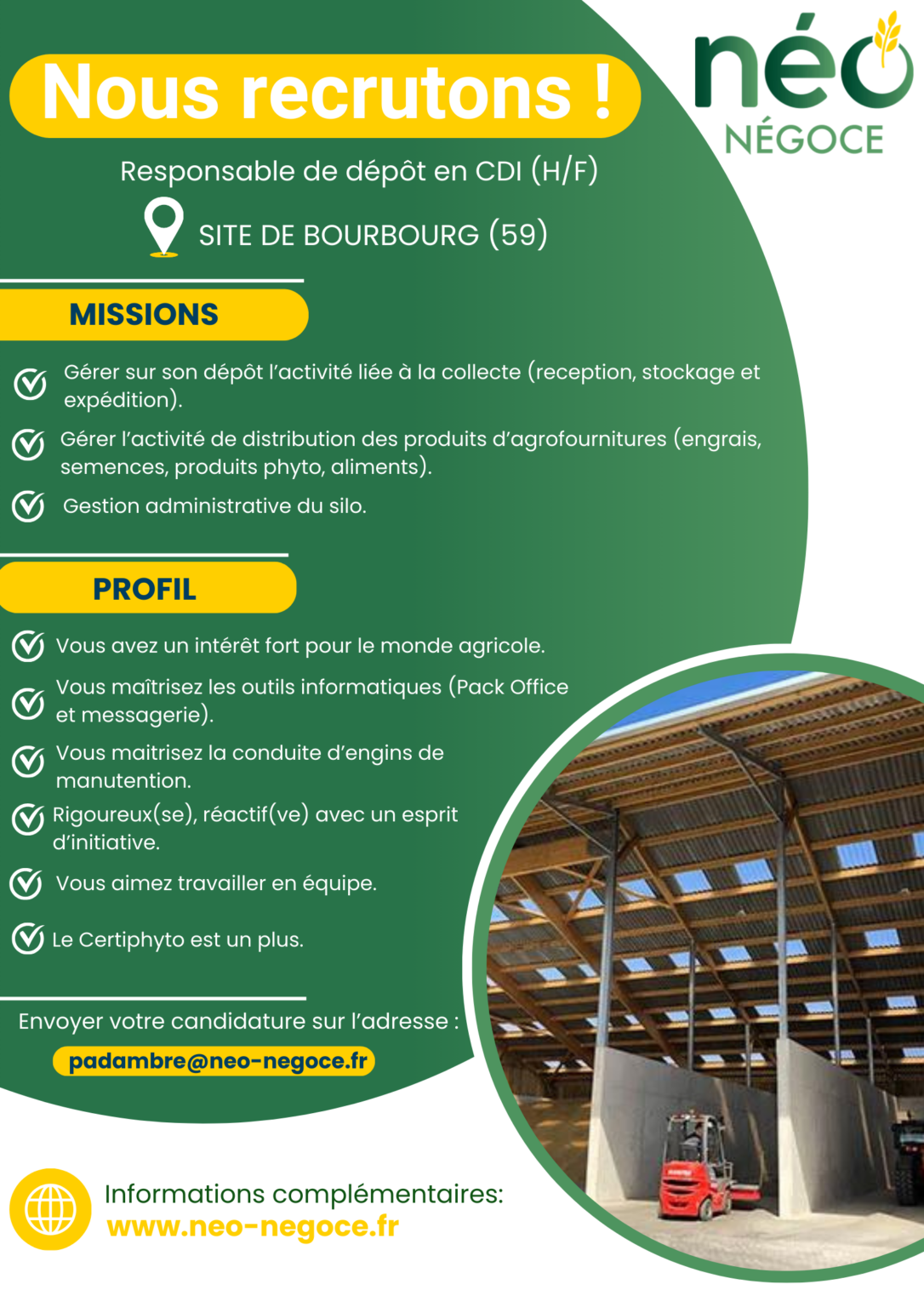 Neo Negoce : Négoce agricole dans les Hauts de France